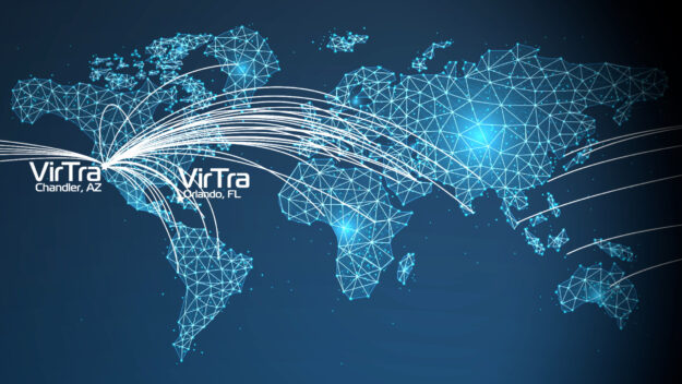 VirTra and Orlando distribution map